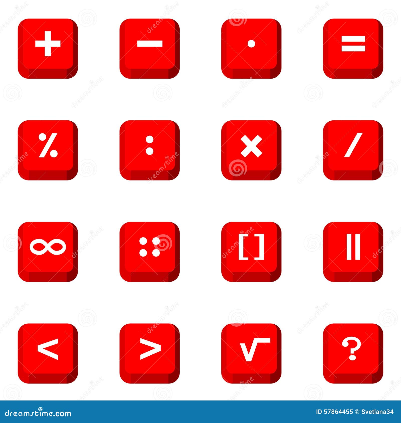 Punctuation, Mathematical Characters. Stock Vector - Illustration of ...