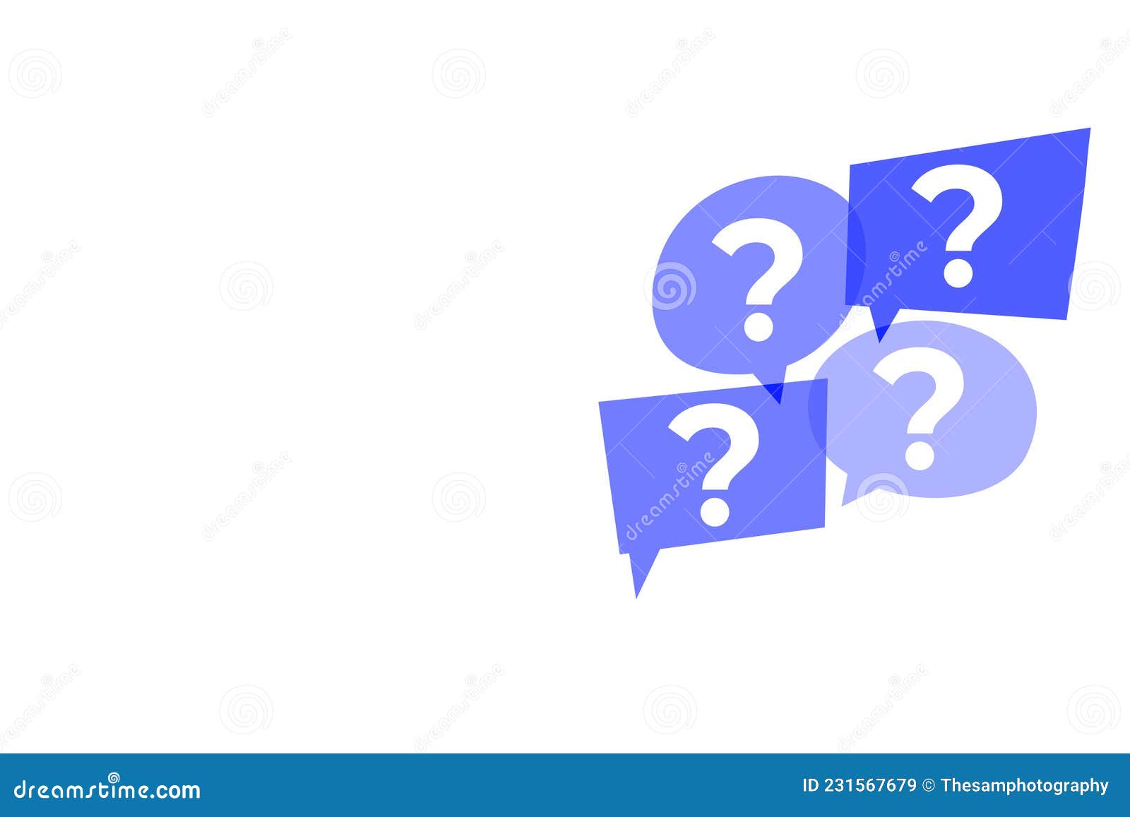 Punctuation - Question Marks Stock Illustration - Illustration of ...