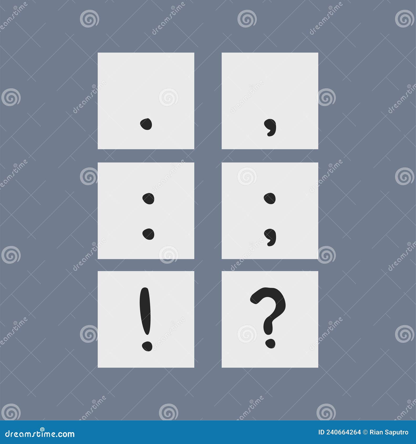 Punctuation Symbols. Question Mark And Exclamation Mark. Hand Drawn ...