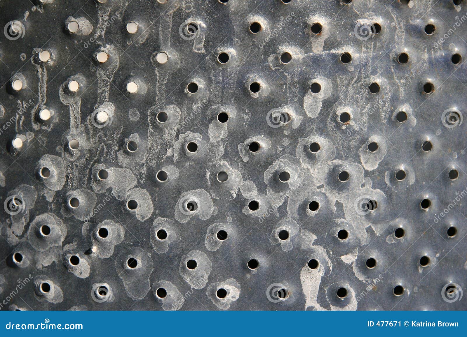 Punctured Metal Stock Image - Image: 477671