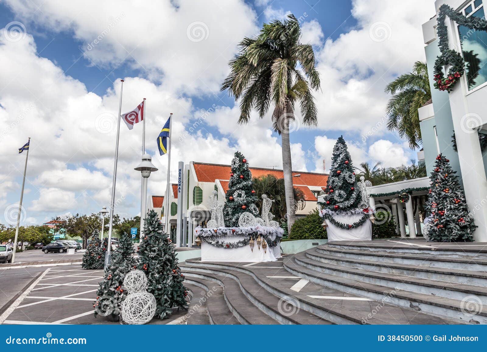 Punda at christmas stock photo. Image of punda, willenstad - 38450500