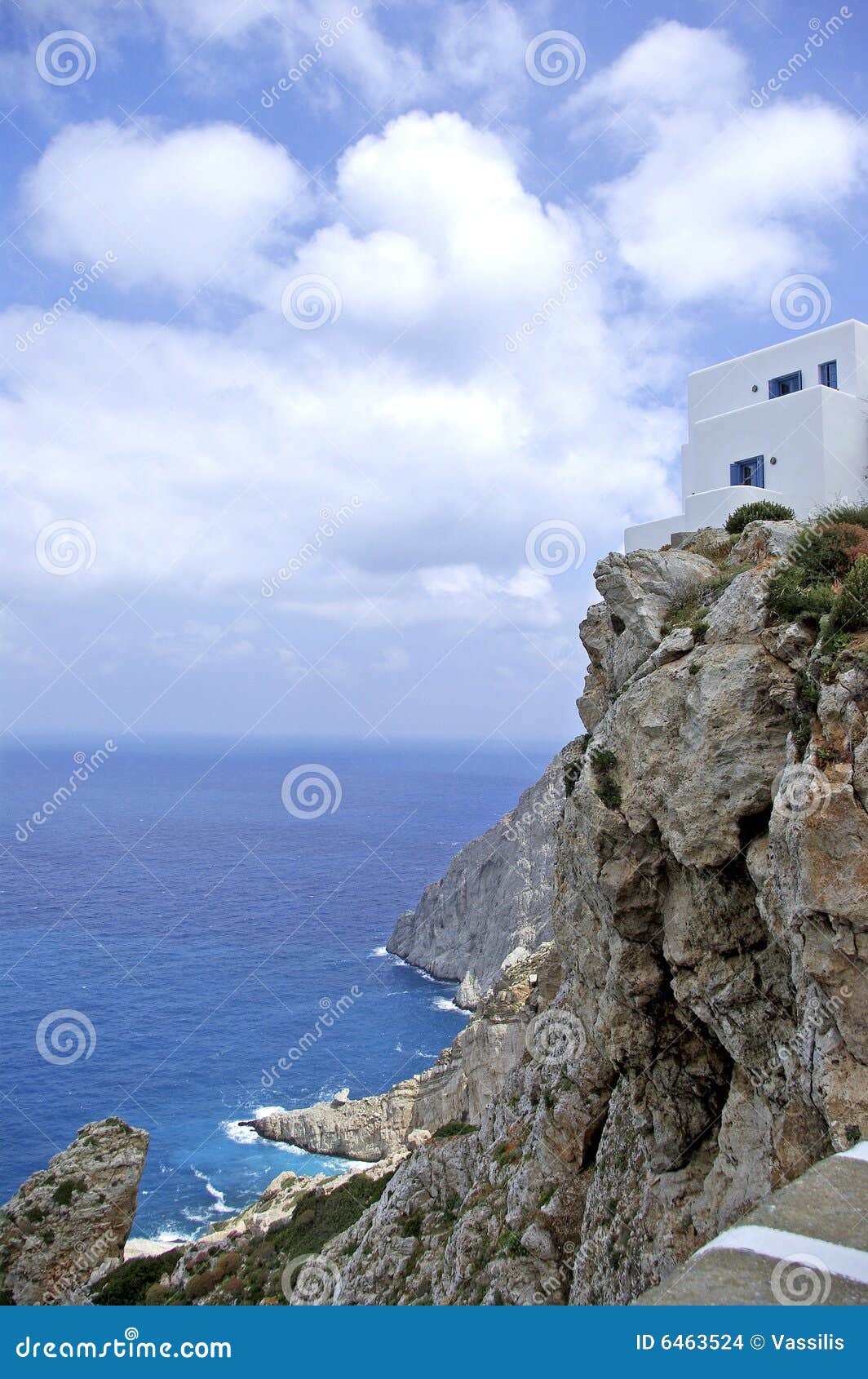 Punda Folegandros stock photo. Image of greek, white, rocks - 6463524