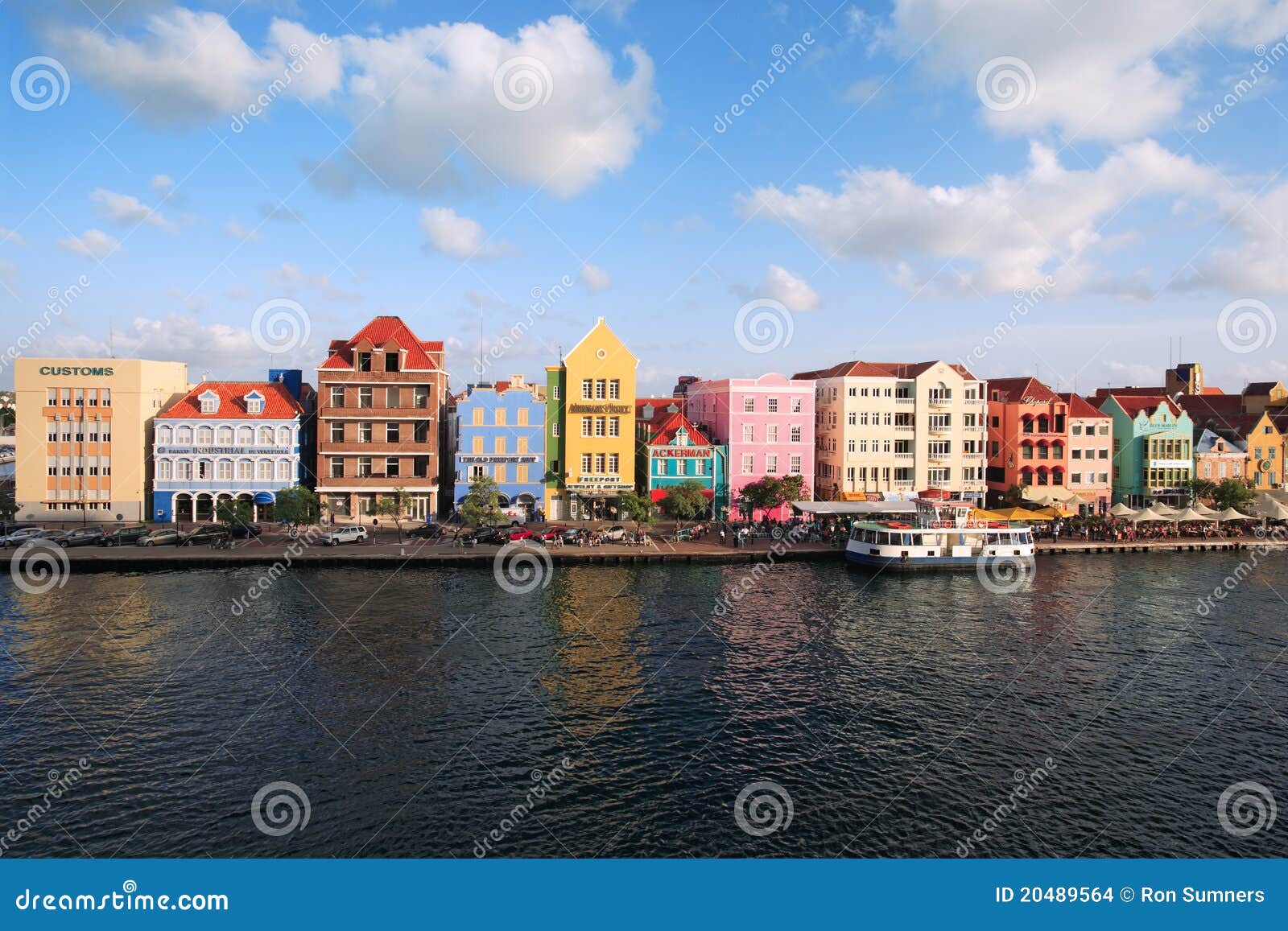 Punda, Willemstad, Curacao editorial stock image. Image of caribbean ...