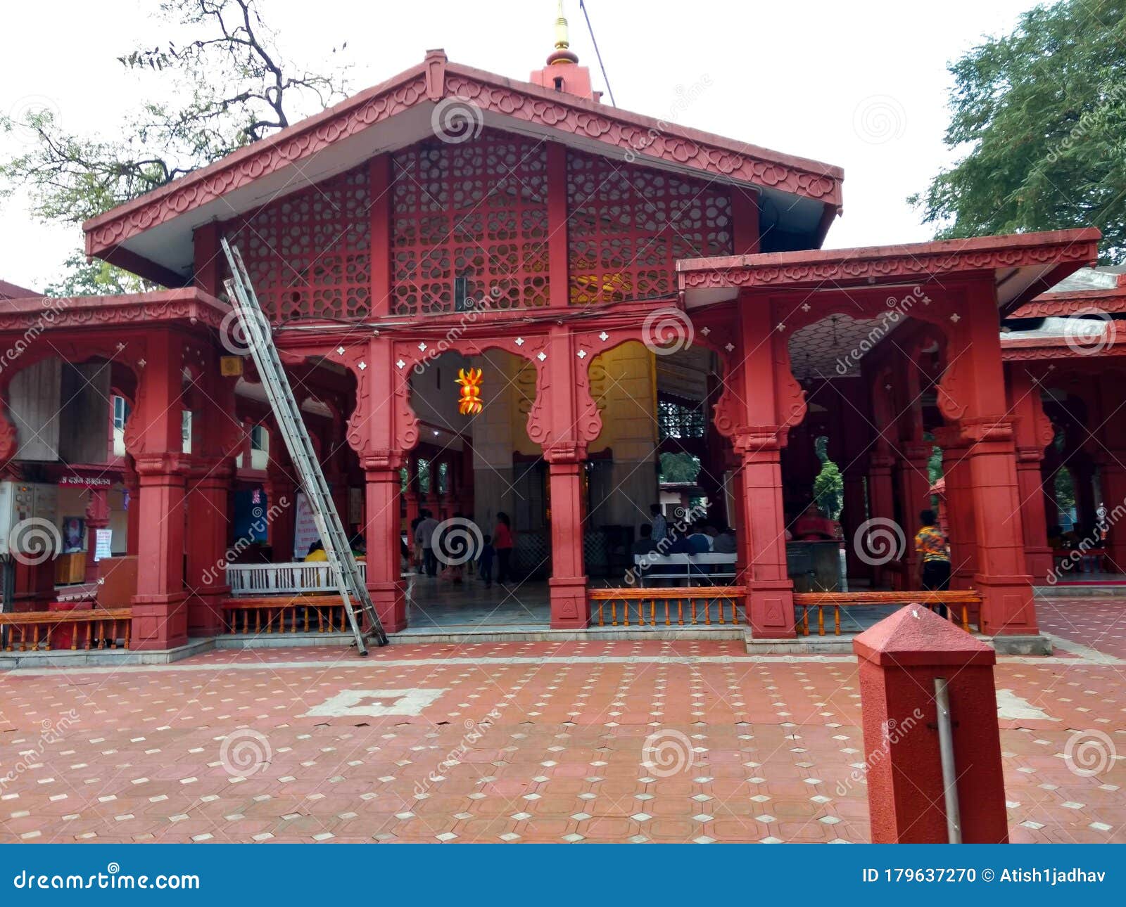 Pune, India - 11-21-2018 : Side View Of Sarasbag Temple, Pune Built In ...