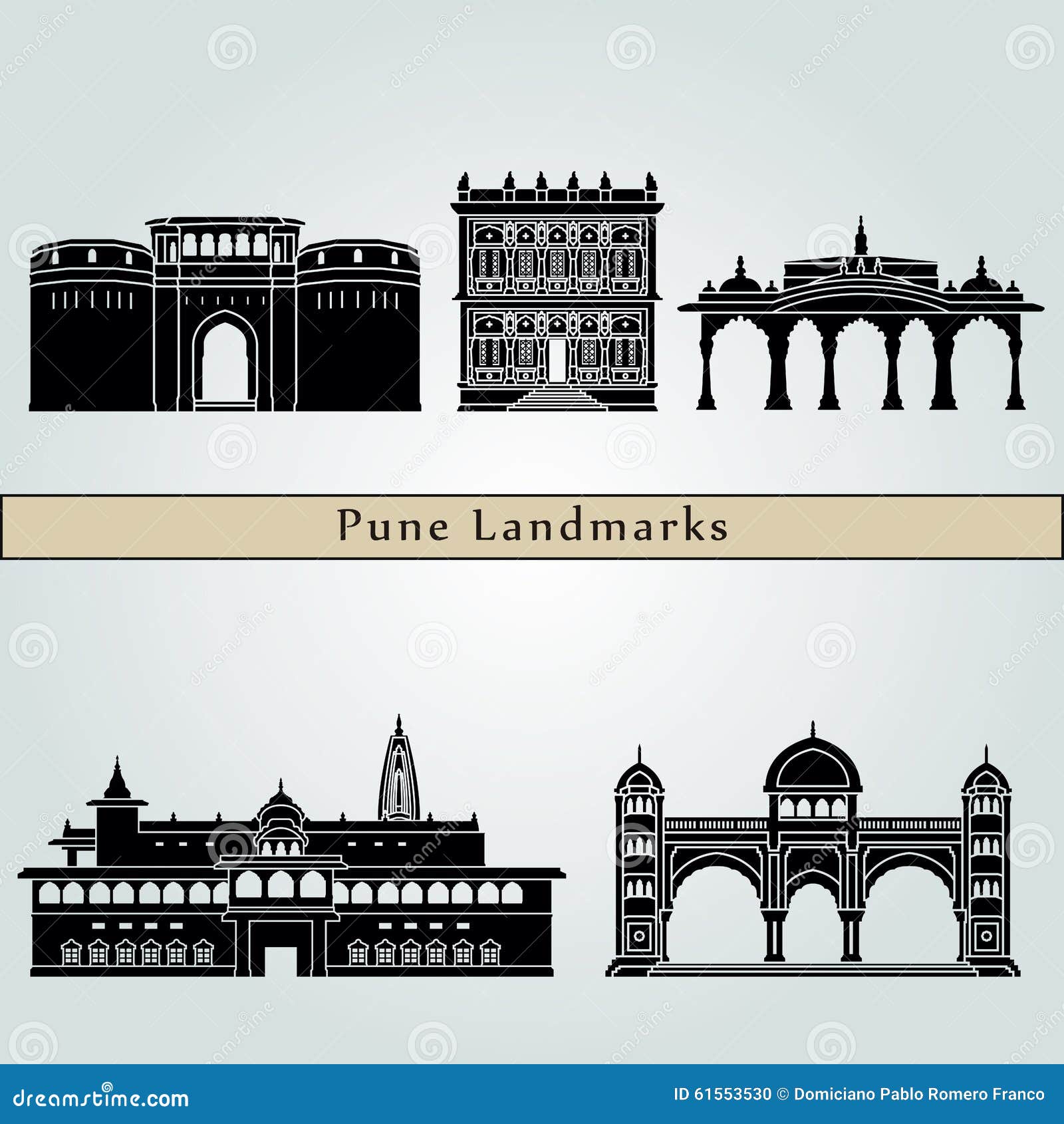 Pune Landmarks Stock Illustrations – 11 Pune Landmarks Stock ...