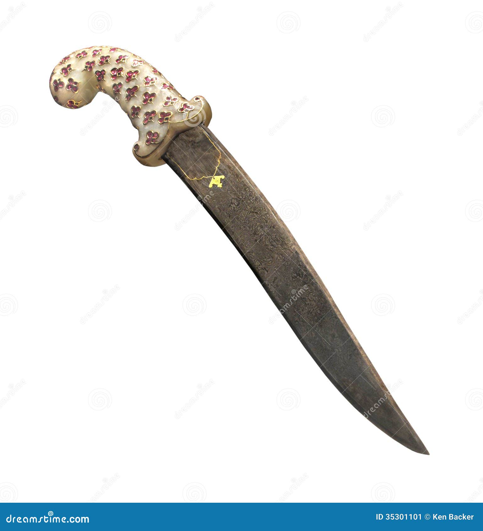 Punhal Antigo Da Índia Isolado. Imagem de Stock - Imagem de oriental ...