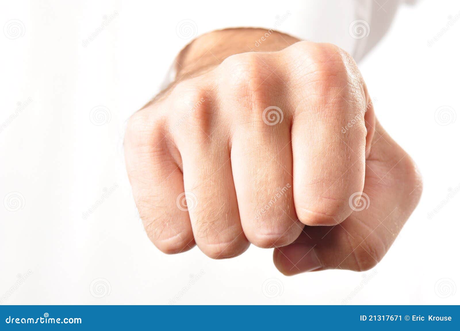 Punho masculino isolado imagem de stock. Imagem de conceito - 21317671