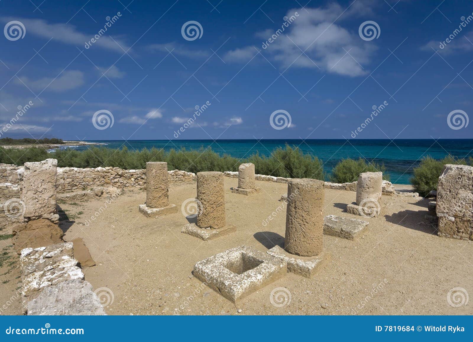 Punic city of Kerkouane stock photo. Image of national - 7819684