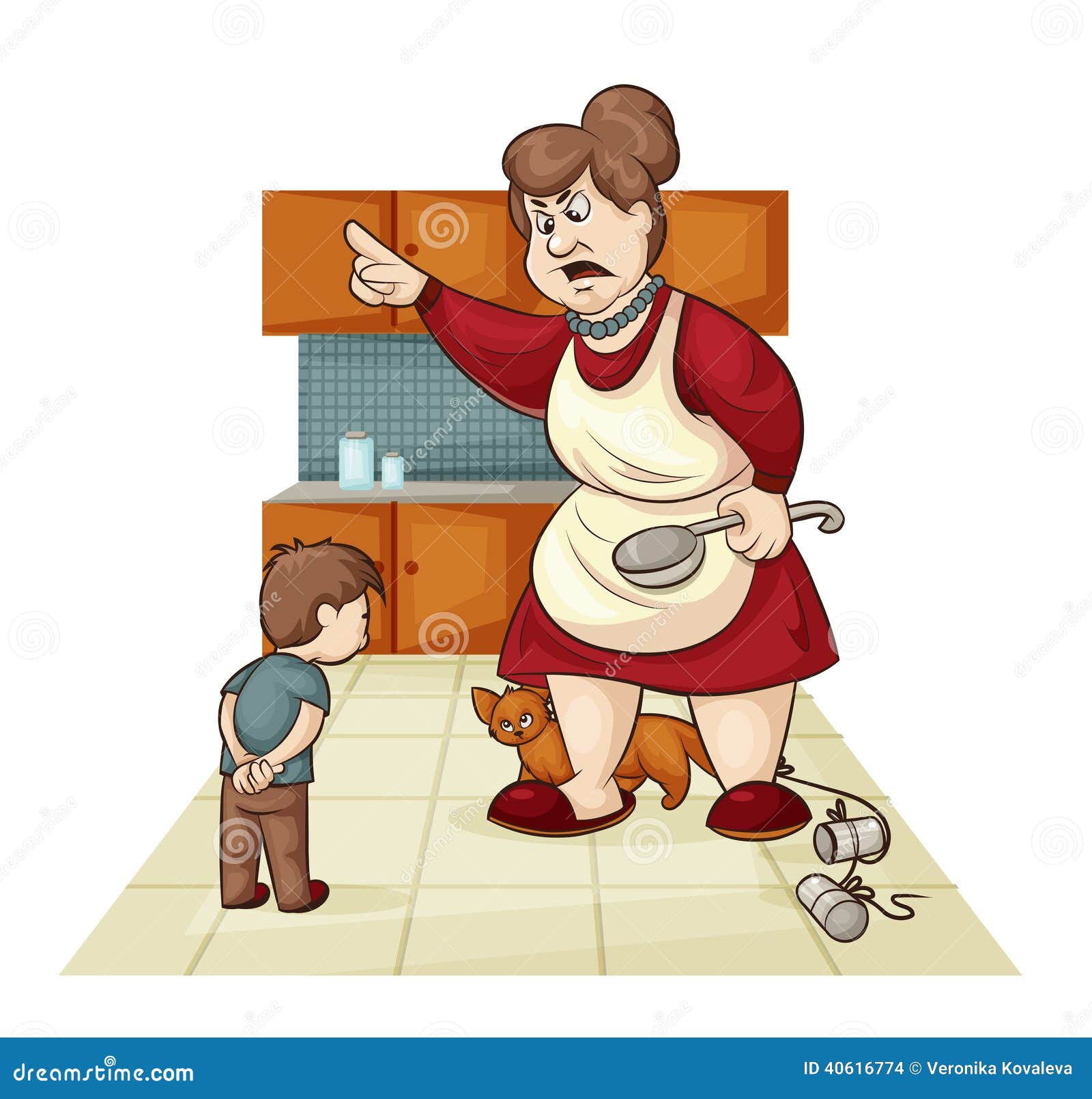 Punishment For Son Stock Vector Image 40616774 8843