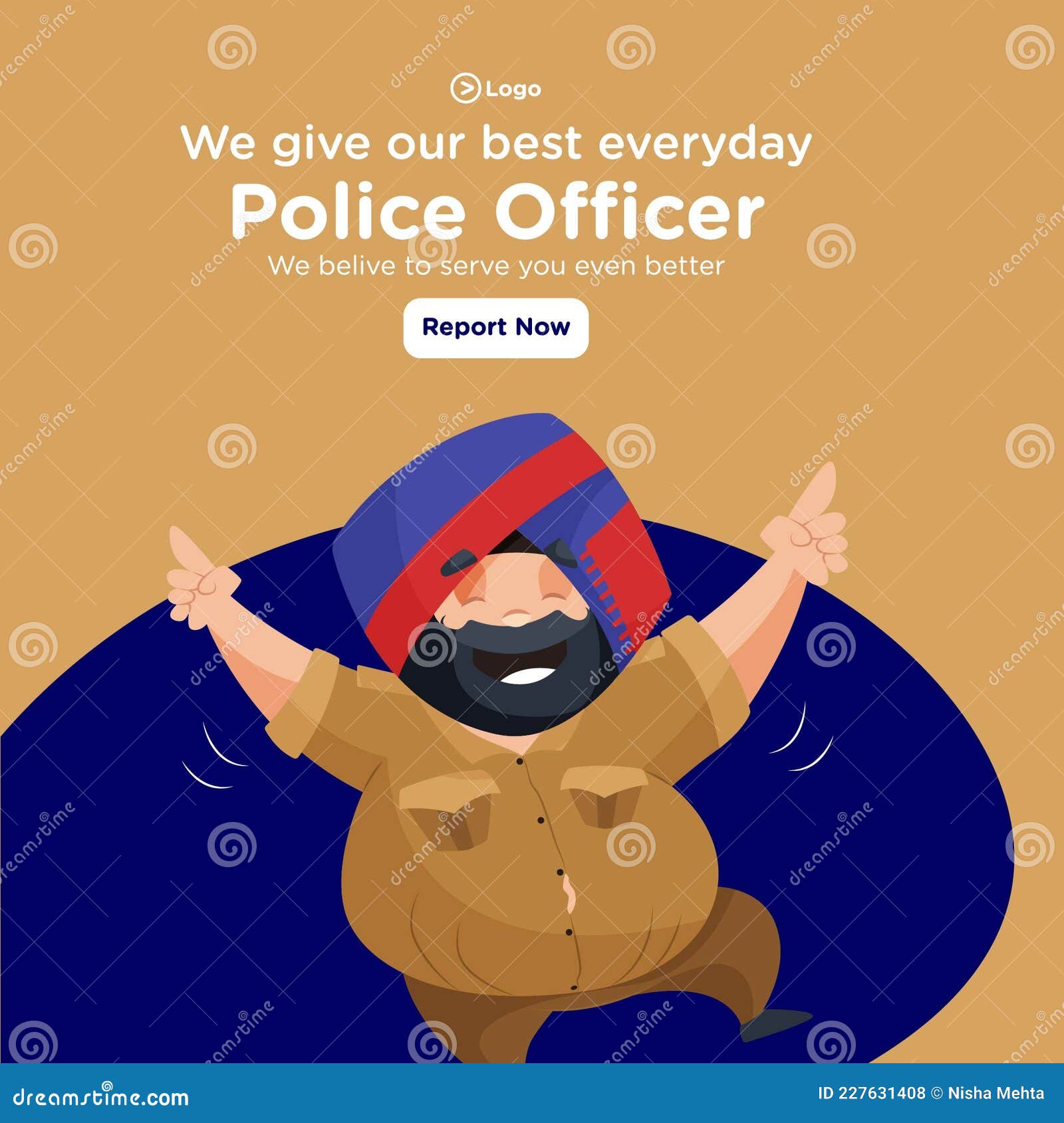 Punjab Police Inspector - the Real Hero Stock Vector - Illustration of ...