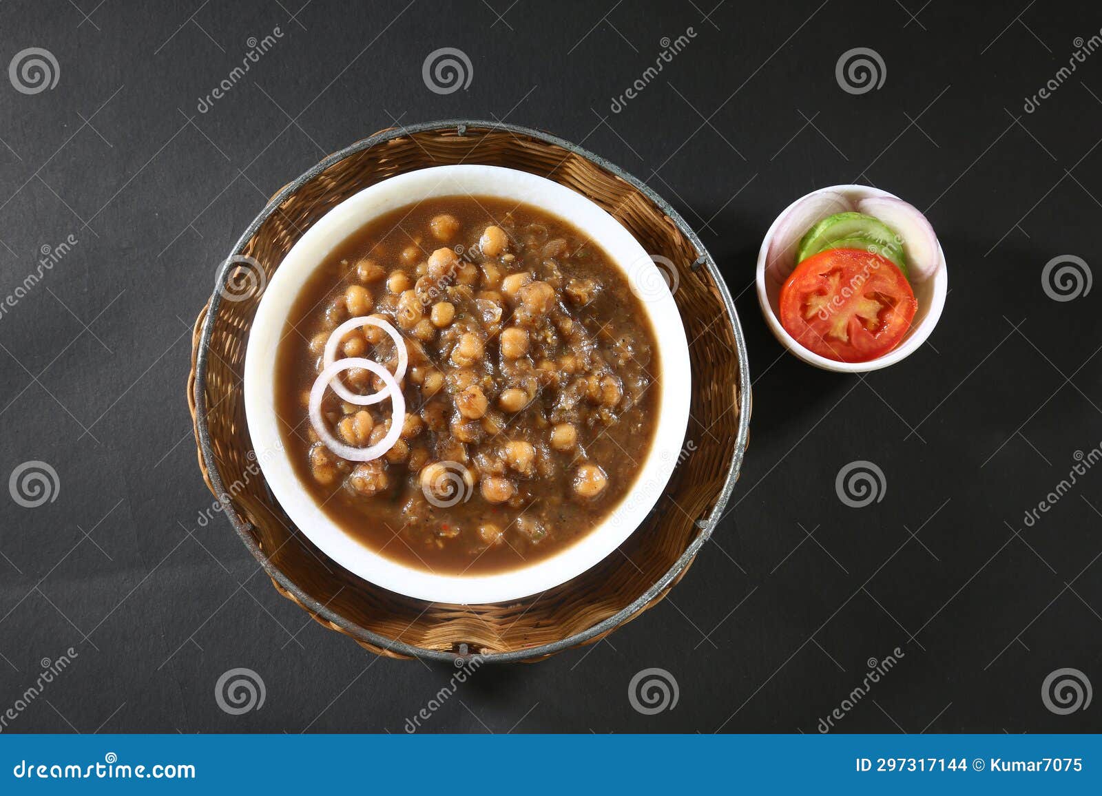 Punjabi Chole or Chole Masala, Indian Dish Stock Photo - Image of thali ...