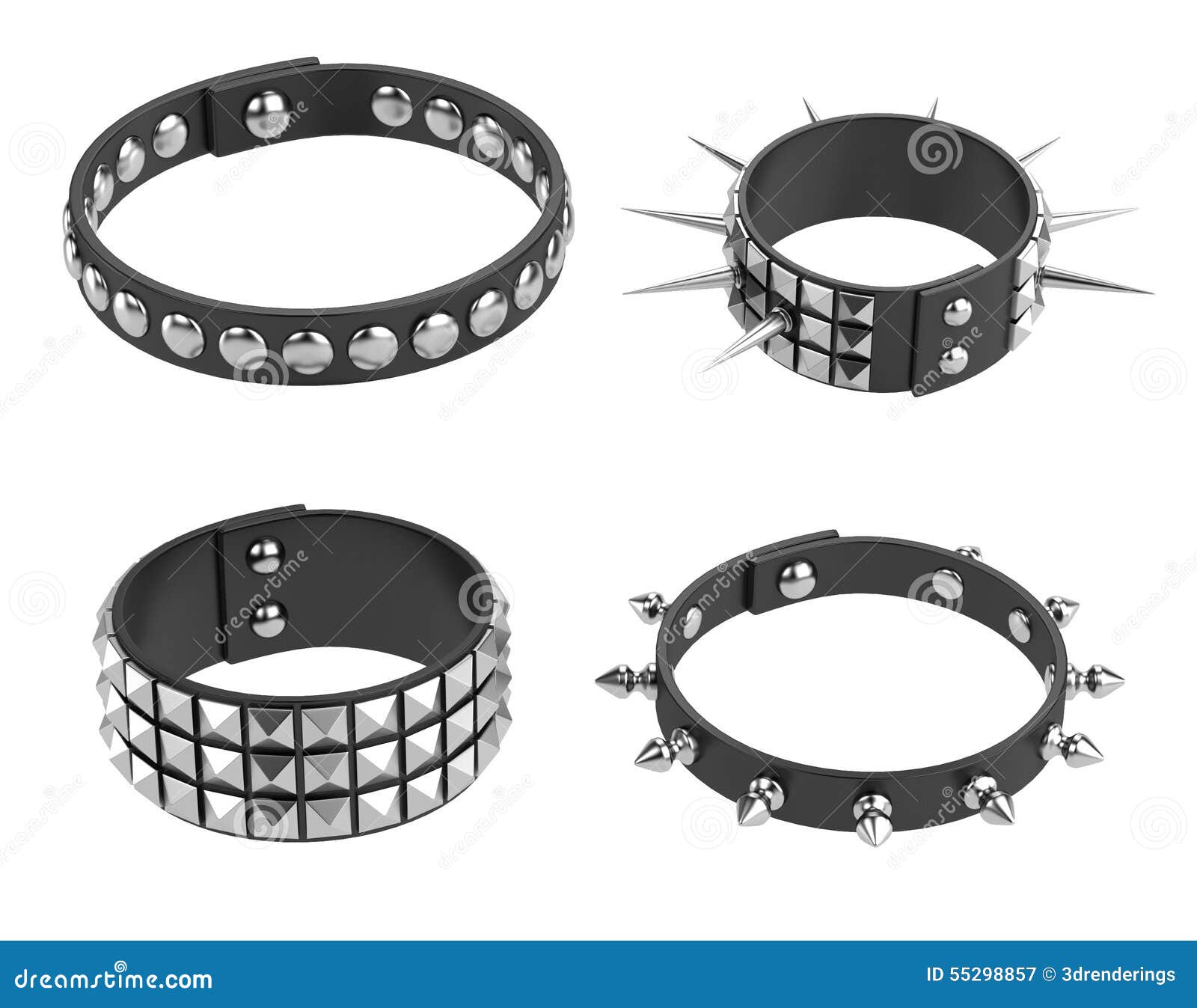 Punk bracelets stock illustration. Illustration of wear - 55298857