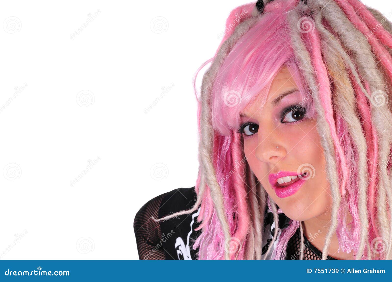 Punk face stock image. Image of fashion, bright, cyber - 7551739