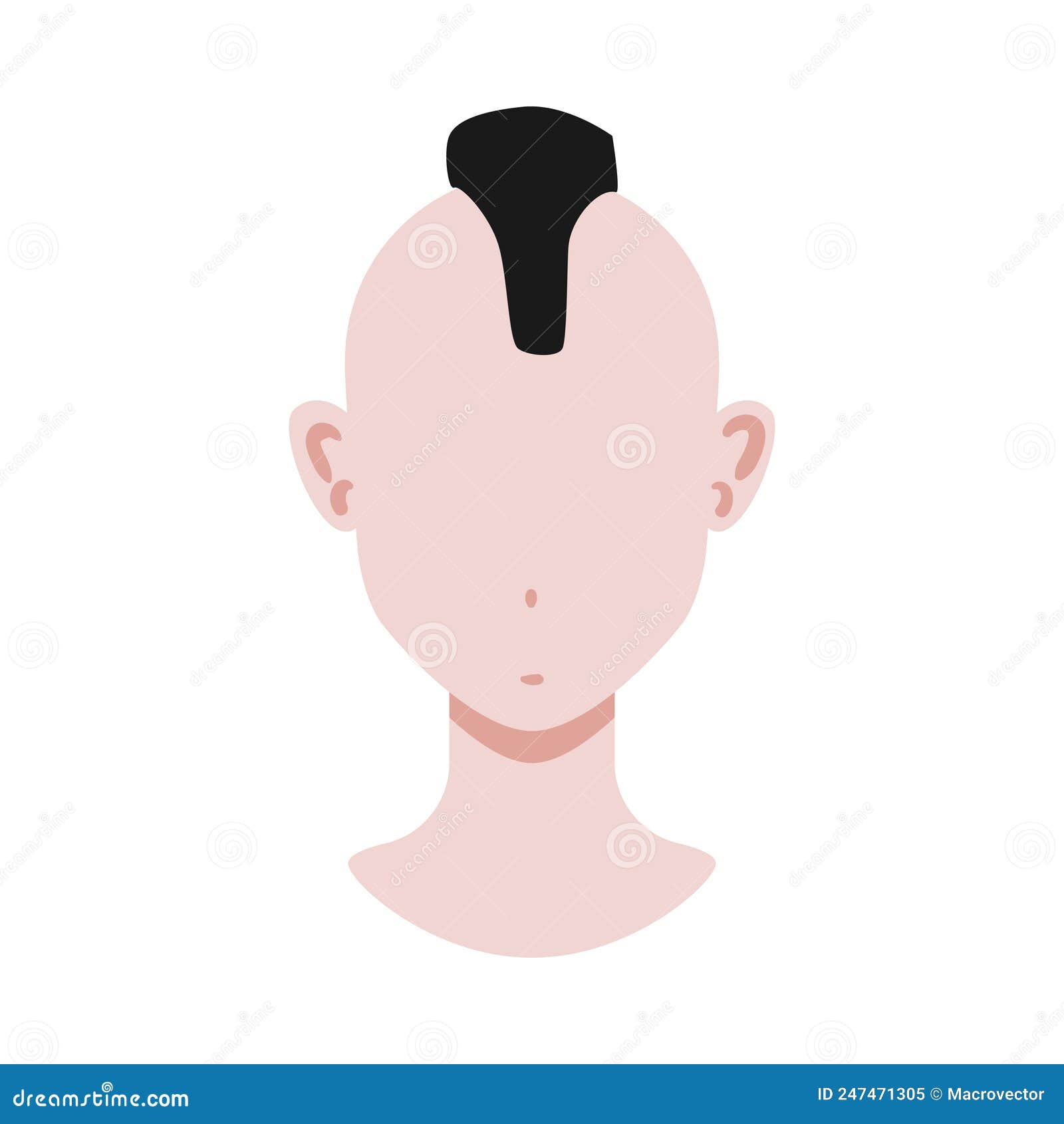 Punk Face Creator Composition Stock Illustration - Illustration of ...