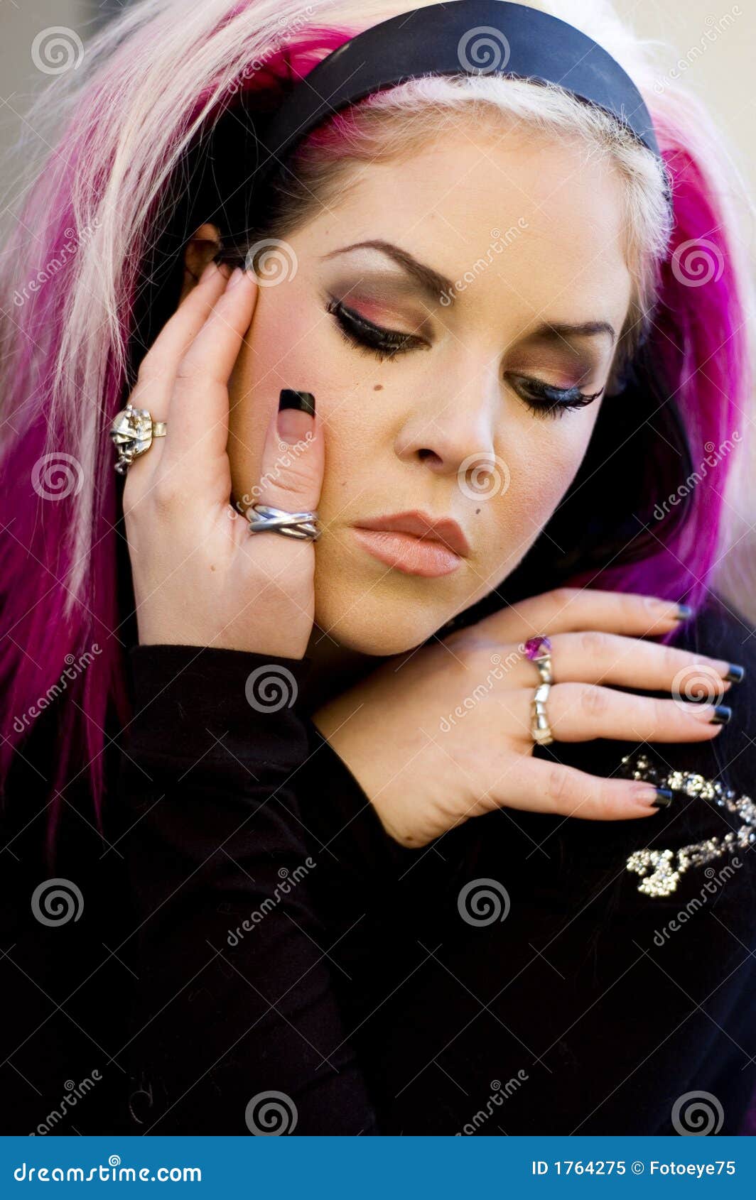 Punk Fashion Model stock image. Image of people, erotic - 1764275