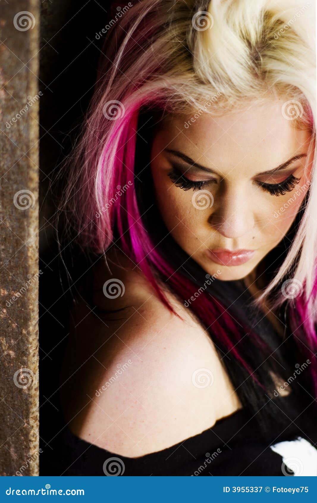Punk Fashion Model stock image. Image of attractive, pretty - 3955337