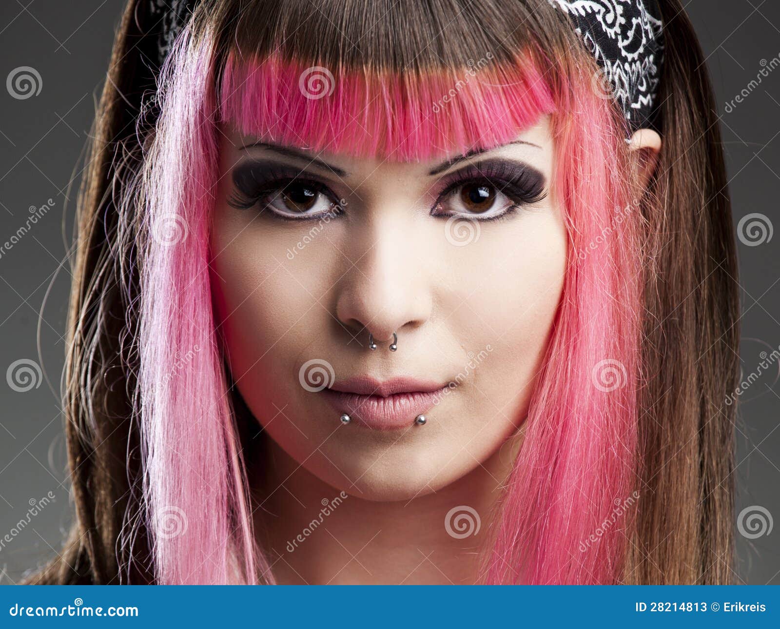 Punk Girl stock image. Image of hairstyle, face, adult - 28214813