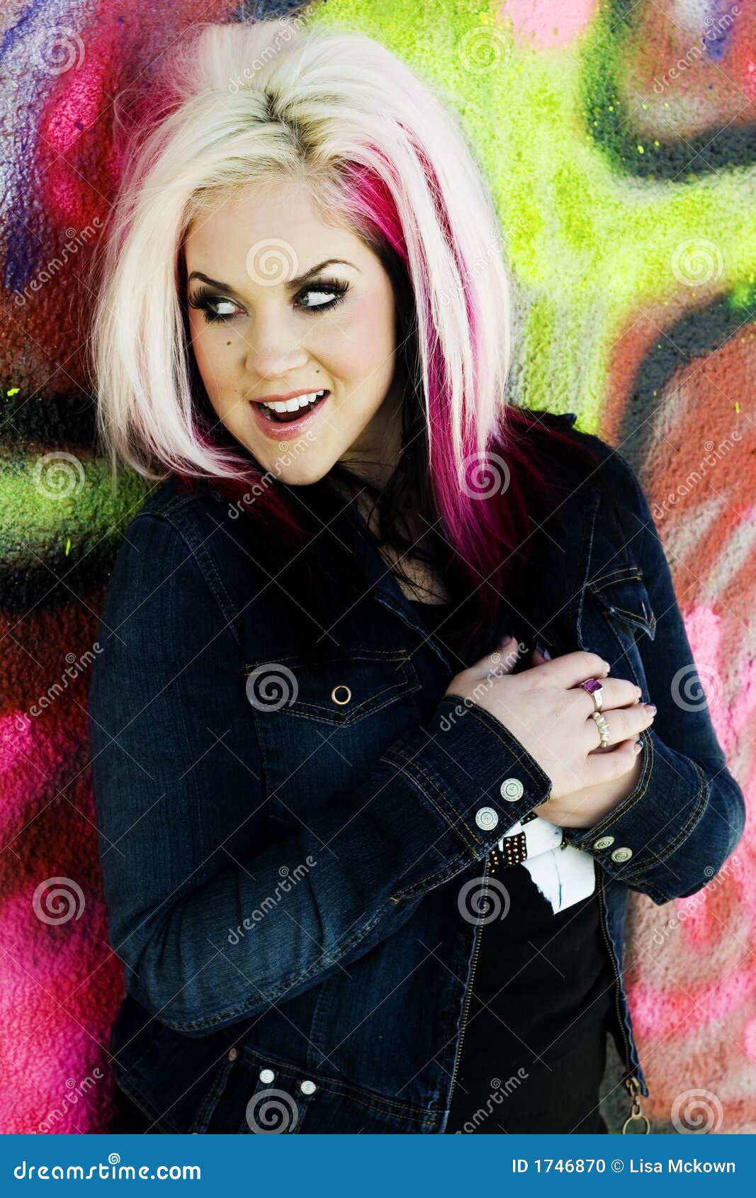 Punk gothic fashion model stock photo. Image of dress - 1746870