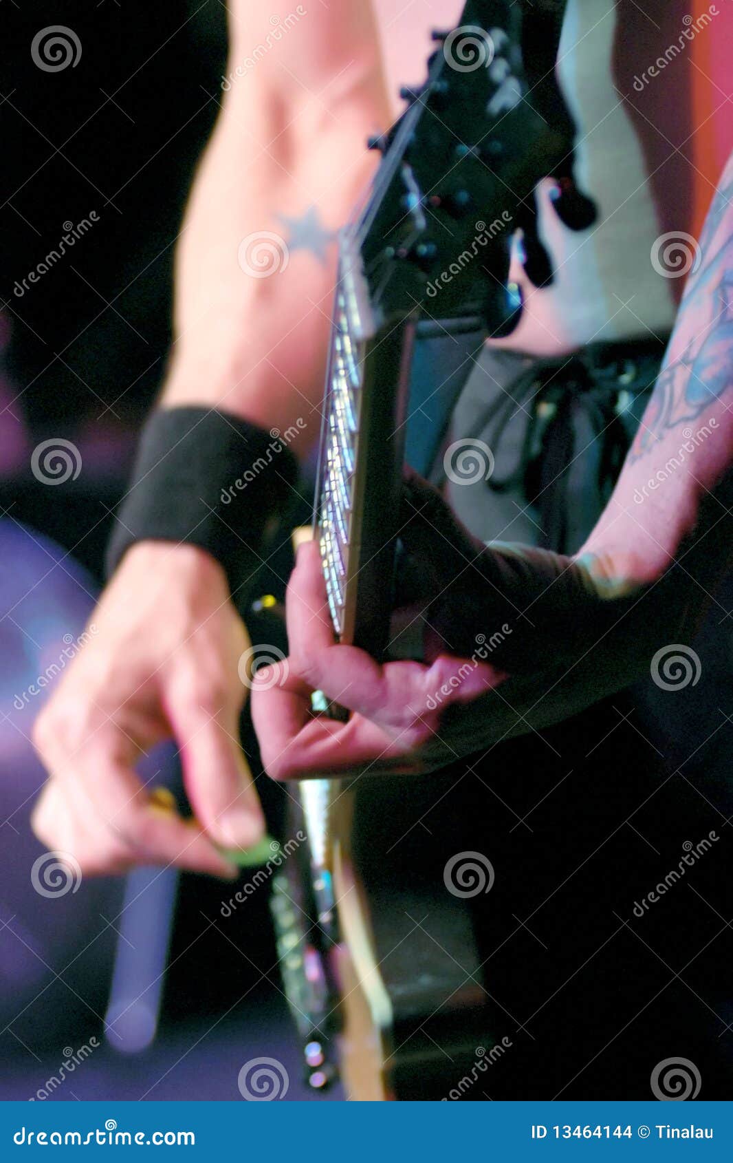 Punk Guitar Player stock photo. Image of concert, tattoo - 13464144