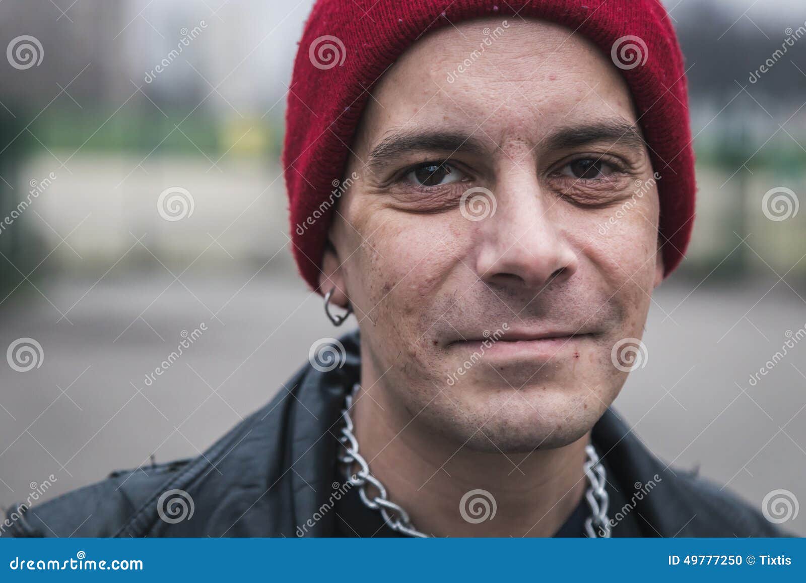 Punk Guy Posing in the City Streets Stock Photo - Image of grunge ...