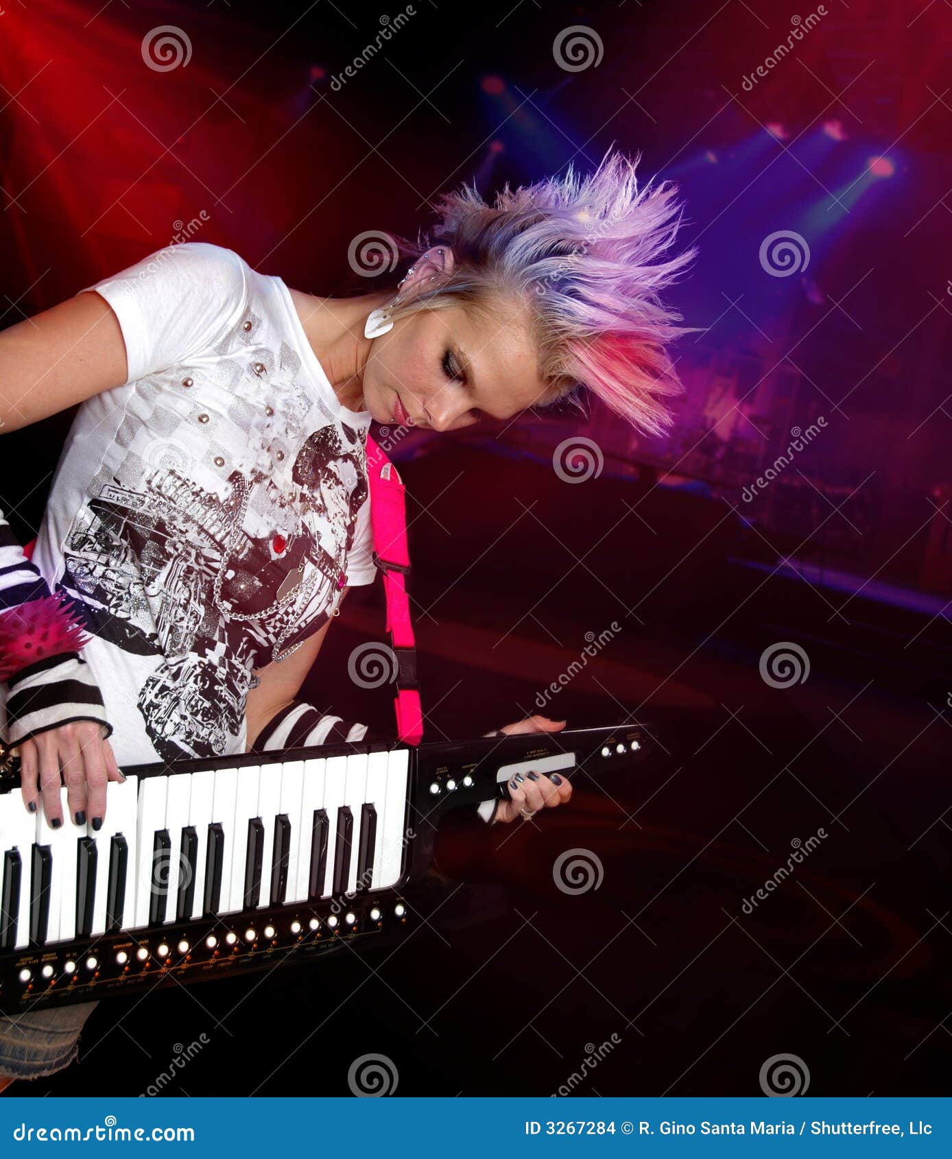 Punk Musician Playing stock photo. Image of band, lifestyle - 3267284