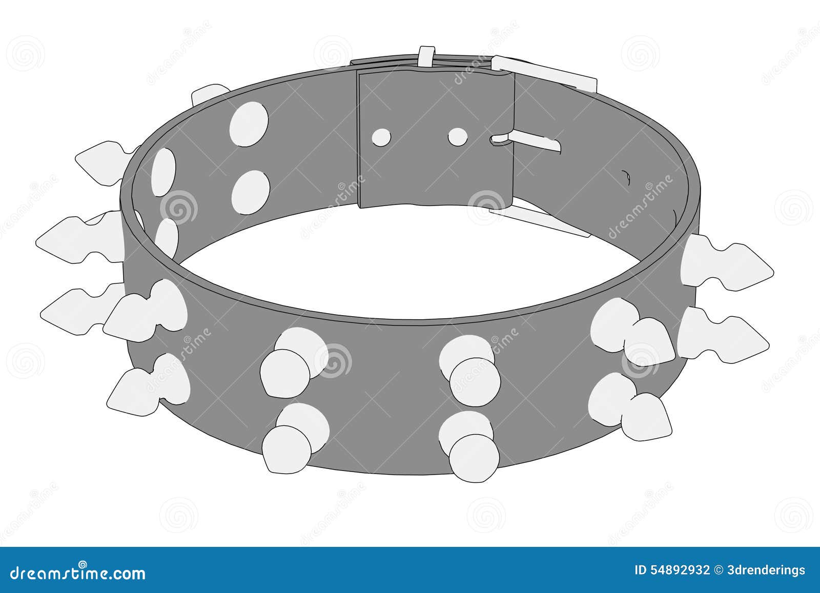 Punk necklace stock illustration. Illustration of neckace - 54892932