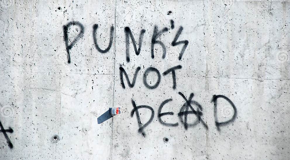 Punk is not dead stock photo. Image of hand, dead, street - 23723538