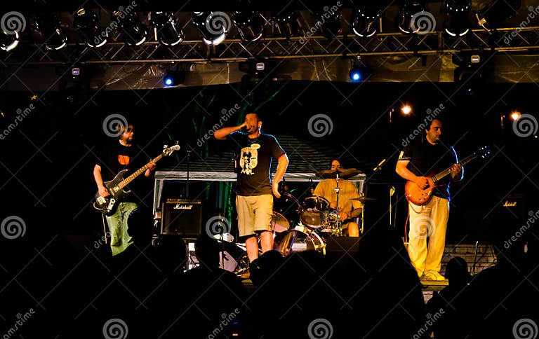 Punk-rock band a-MORAL editorial stock image. Image of alternative ...