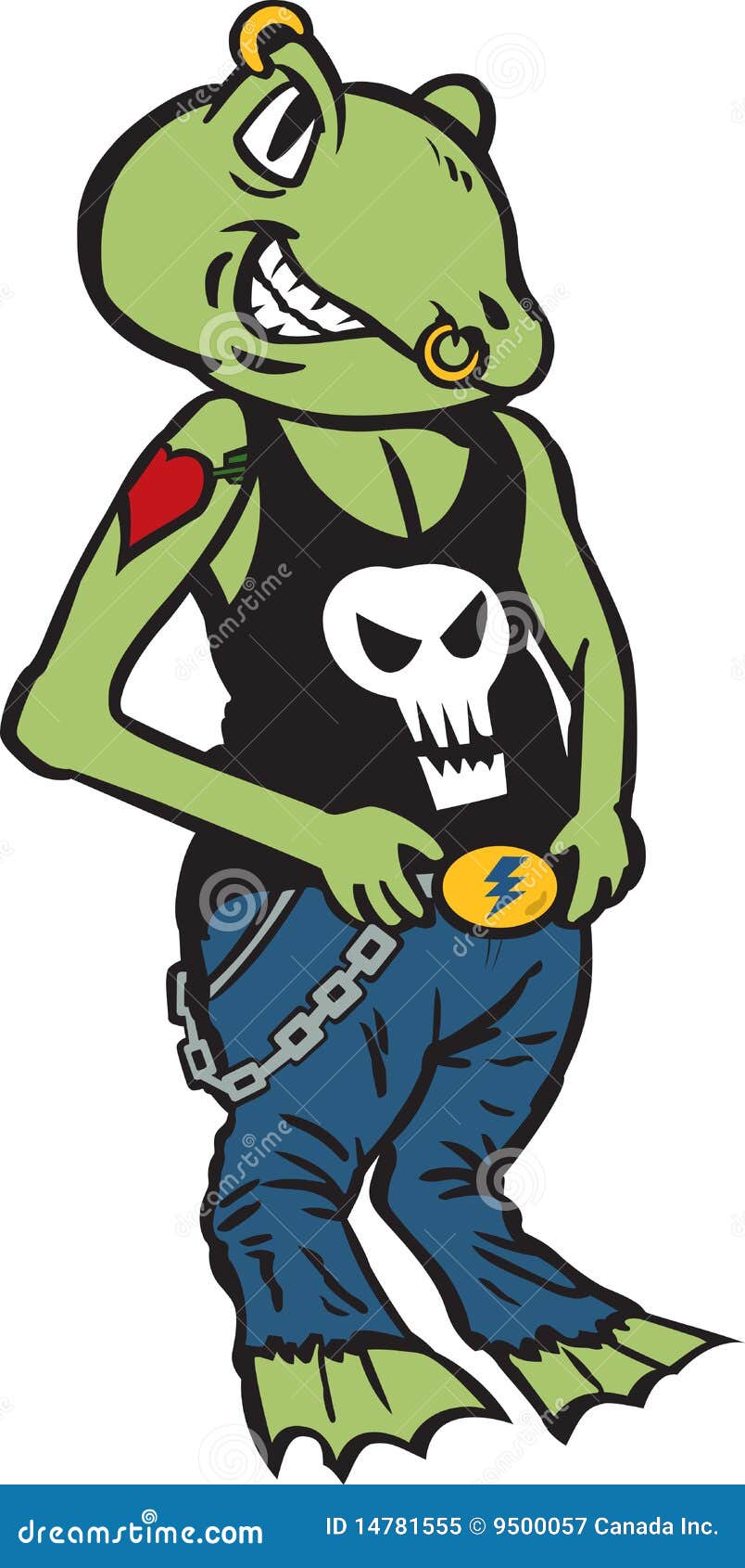 Punk Rock Frog Royalty Free Stock Photo - Image: 14781555