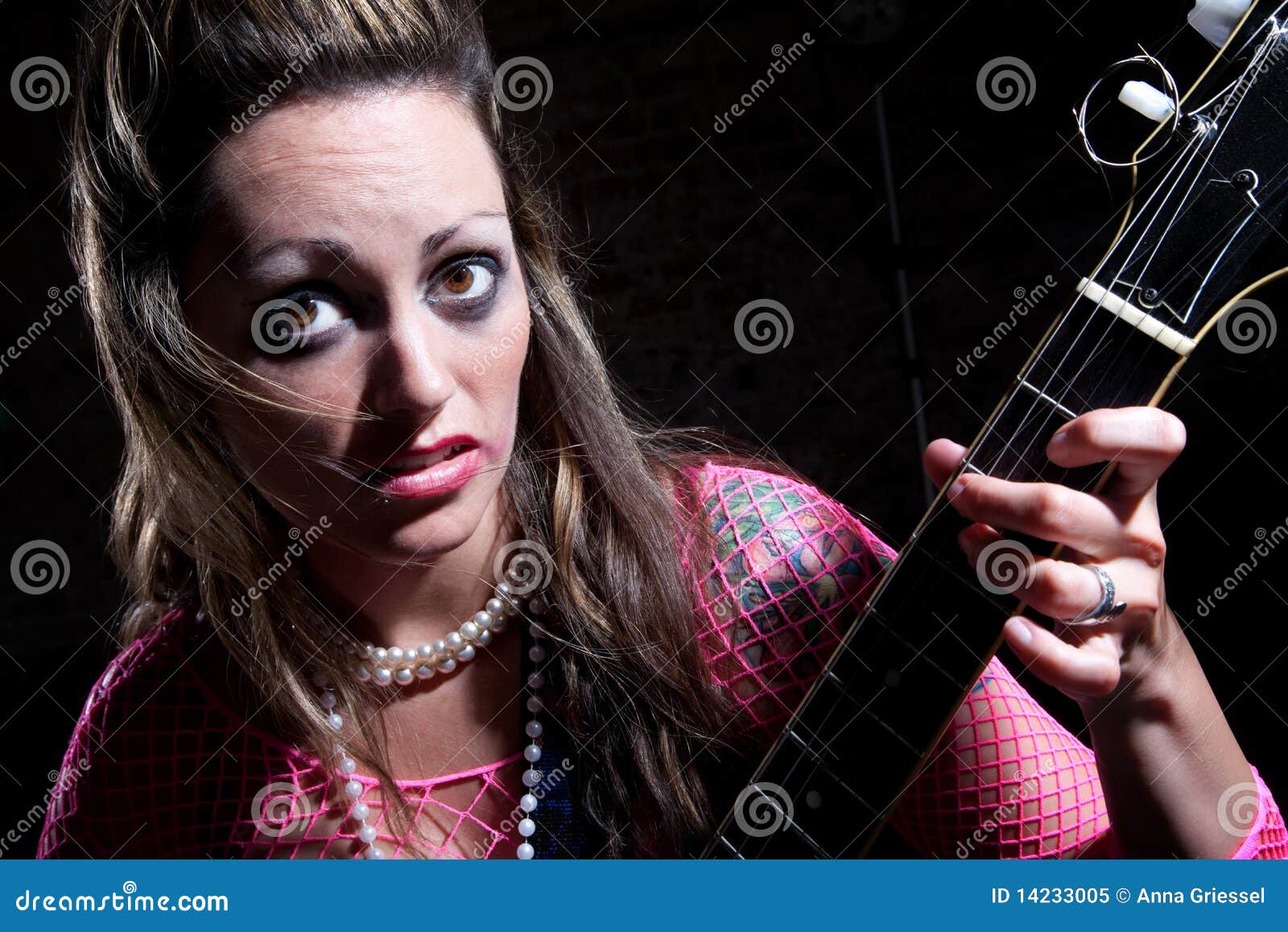 Punk Rock Girl stock image. Image of pose, girl, portrait - 14233005