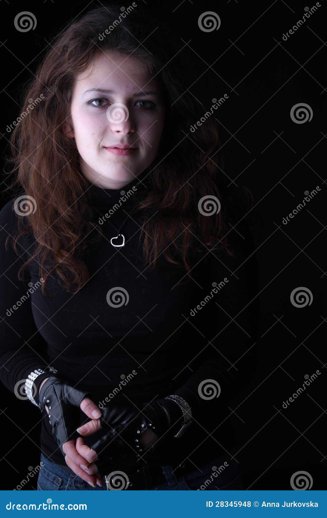 Punk rock girl portrait stock photo. Image of character - 28345948