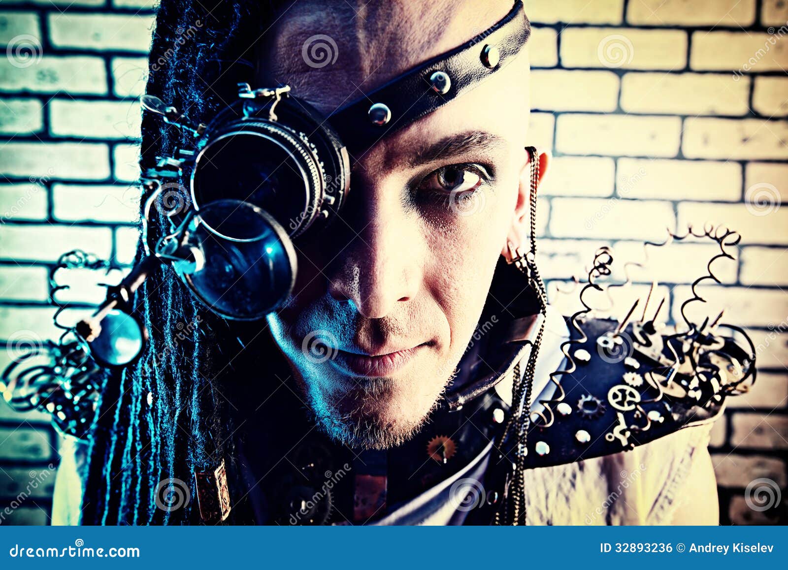 Punk science stock photo. Image of caucasian, cyberpunk - 32893236