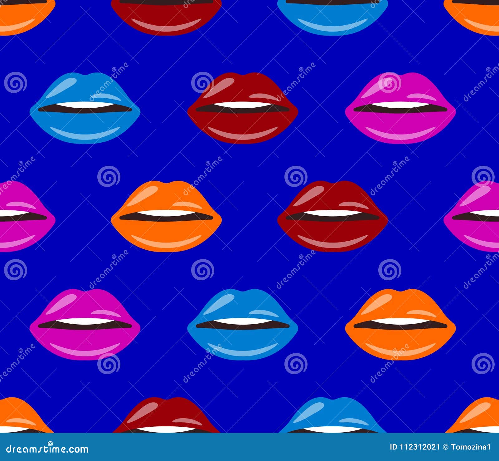 Punk seamless pattern stock vector. Illustration of print - 112312021