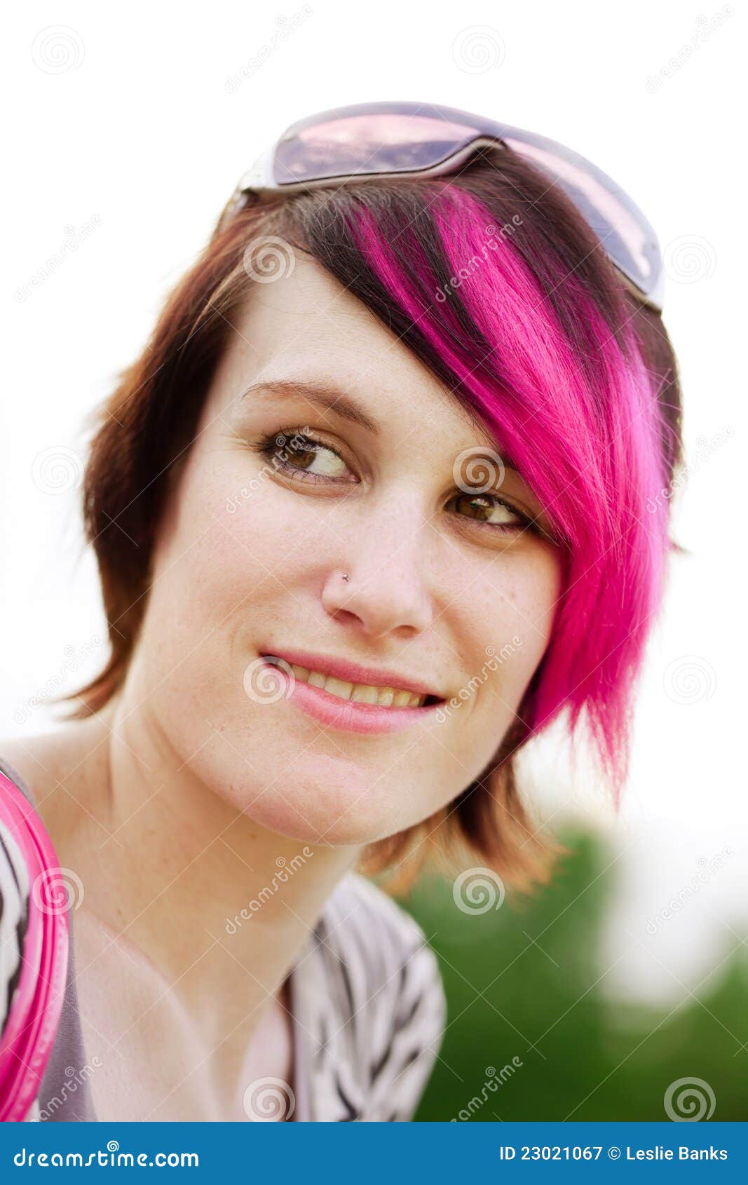 Punk woman portrait stock image. Image of light, portrait - 23021067