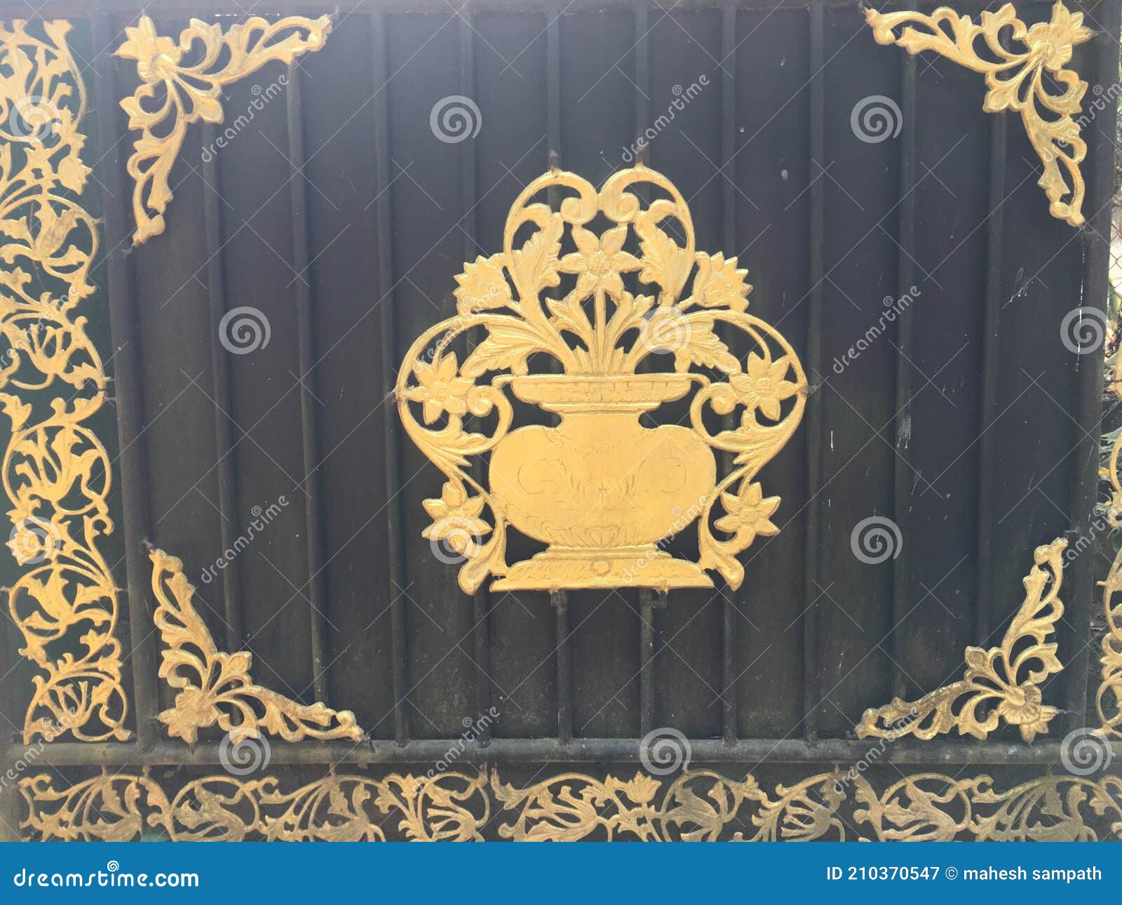 Punkalasa gate design stock image. Image of punkalasa - 210370547