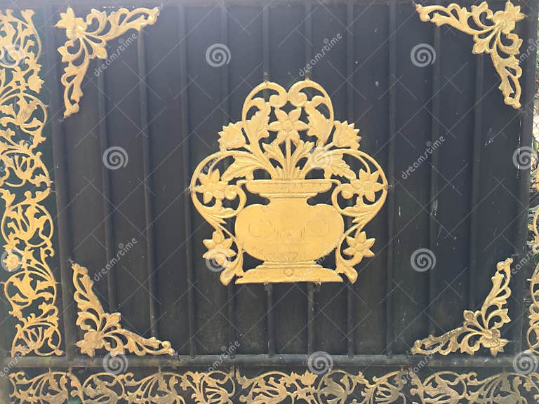 Punkalasa gate design stock image. Image of punkalasa - 210370547