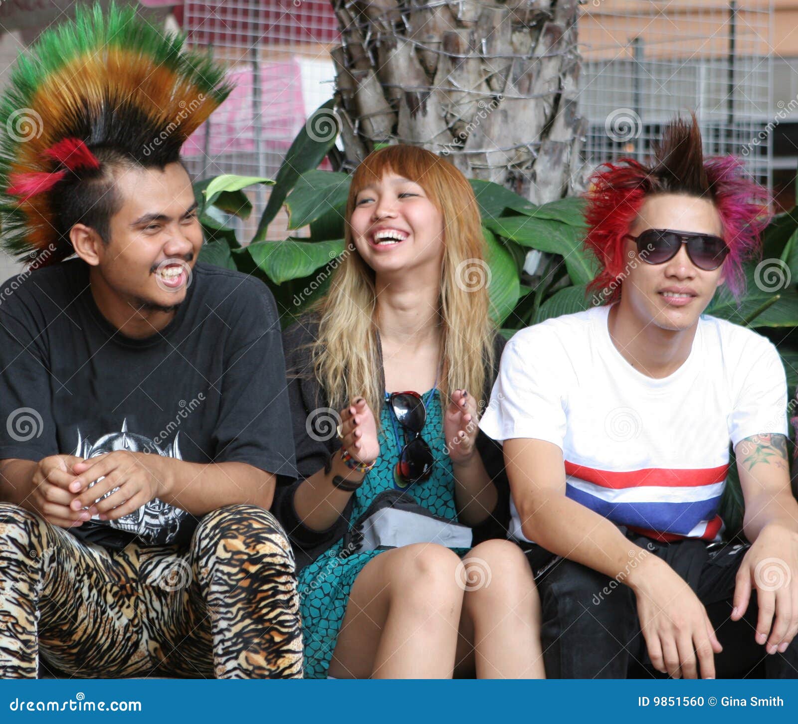 Punkers stock foto. Image of hoofd, uitdrukken, geluk - 9851560