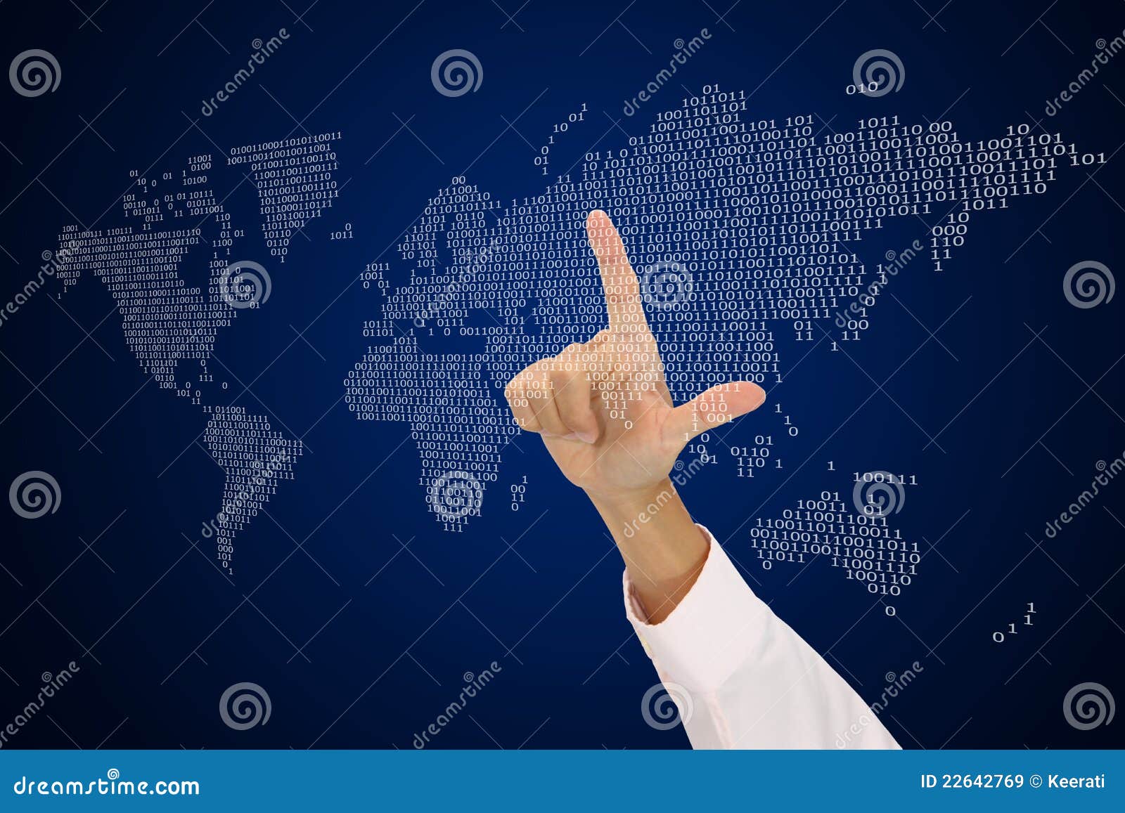 Punkt zur digitalen Welt. stockbild. Bild von büro, befehl - 22642769