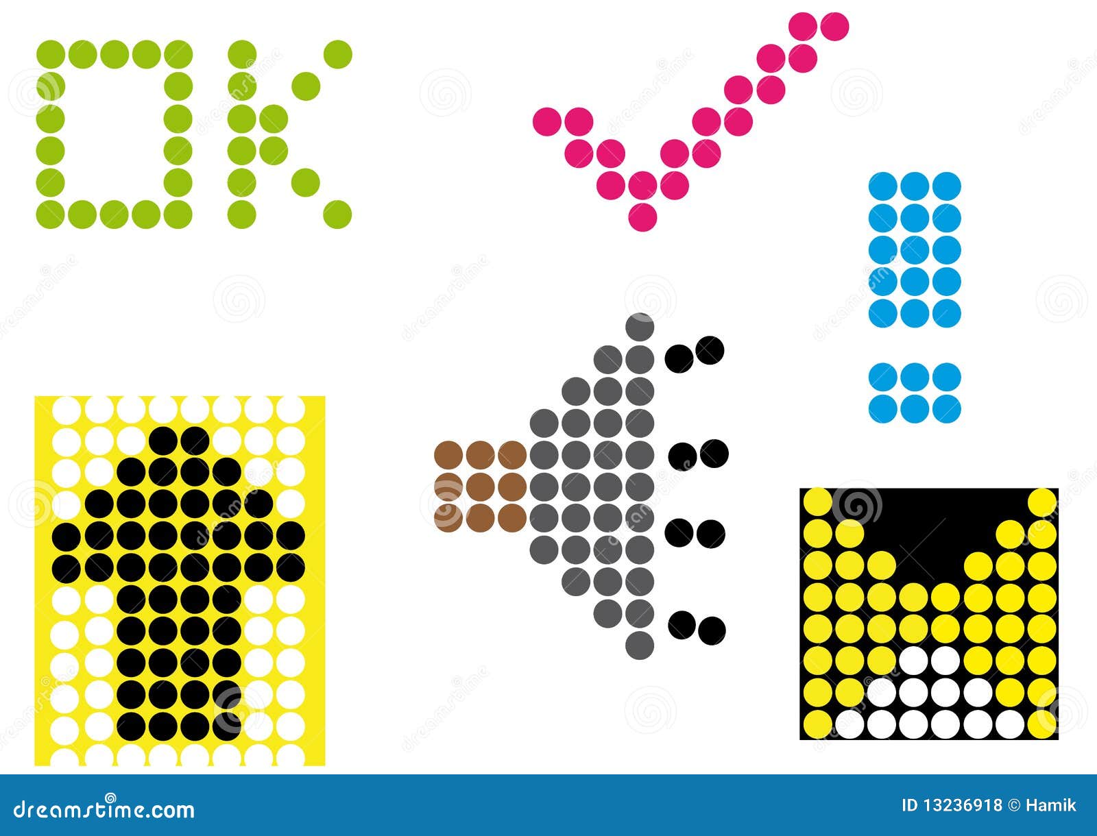 Punktsymbole vektor abbildung. Illustration von hintergrund - 13236918