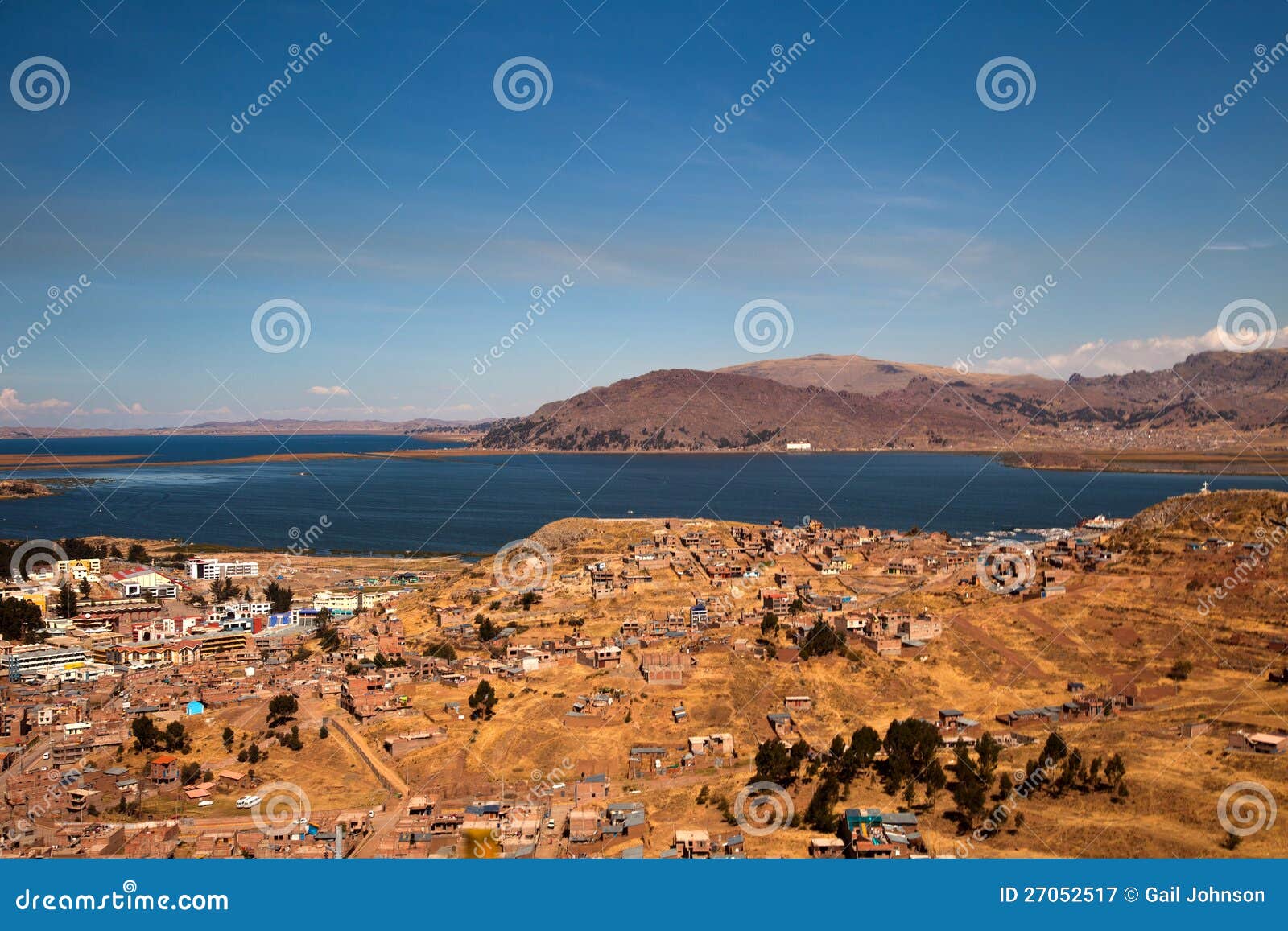 Puno City stock image. Image of city, water, puno, titikaka - 27052517