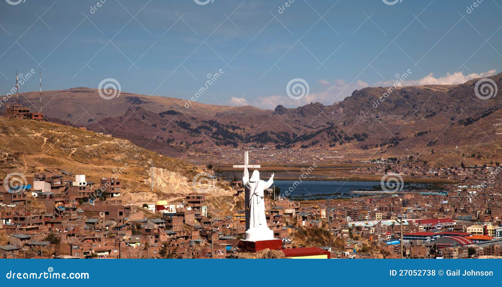Puno City stock photo. Image of puno, mountain, hill - 27052738