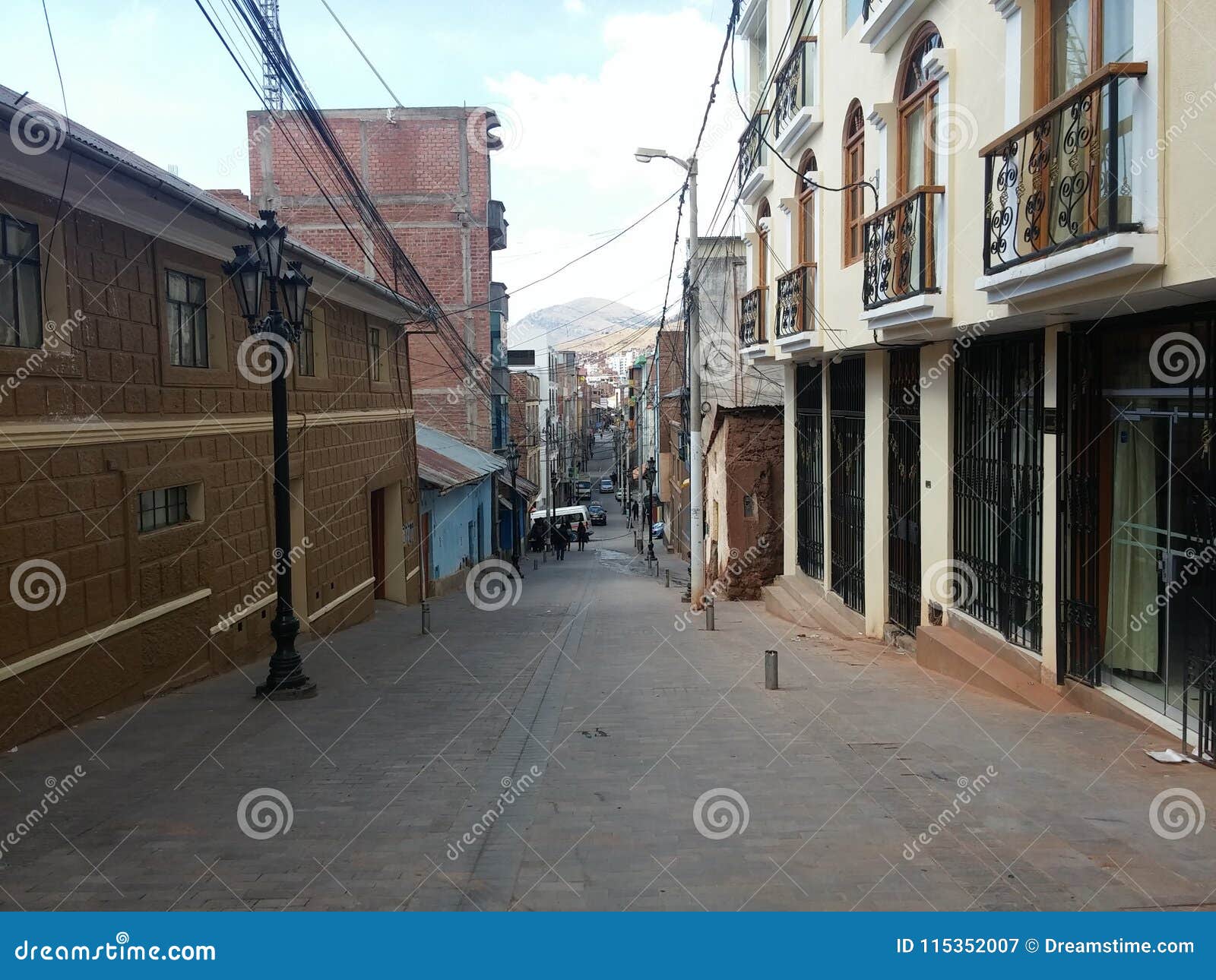 Puno, Peru: Characteristic Street of Puno Stock Image - Image of ...