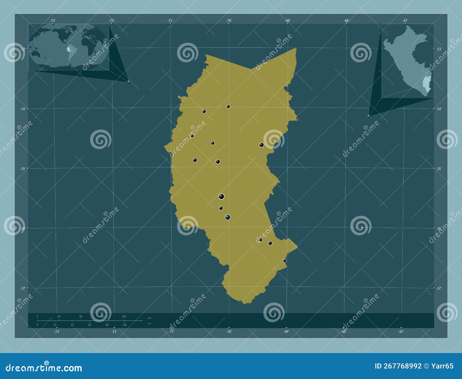 Puno, Peru. Solid. Major Cities Stock Illustration - Illustration of ...