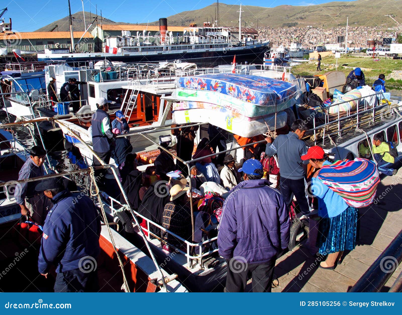 Puno, Titicaca Lake, Uros Island, Peru Editorial Image | CartoonDealer ...