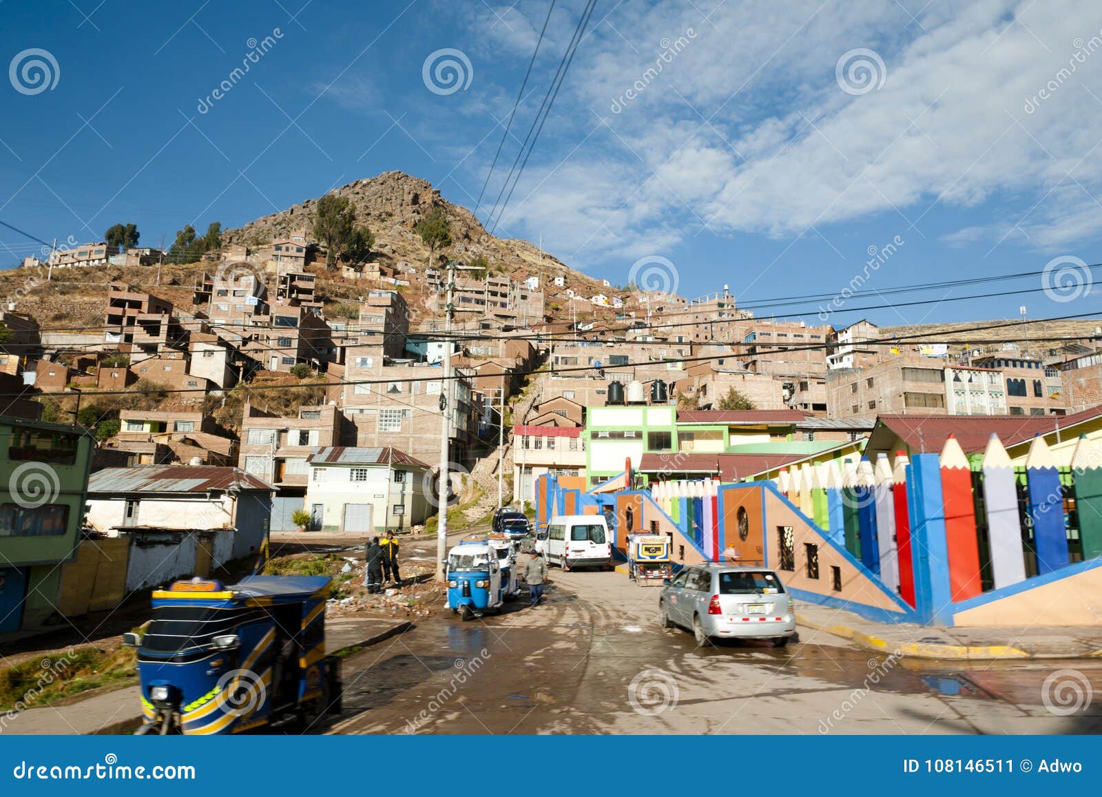 Puno Town editorial photo. Image of city, puno, peruvian - 108146511