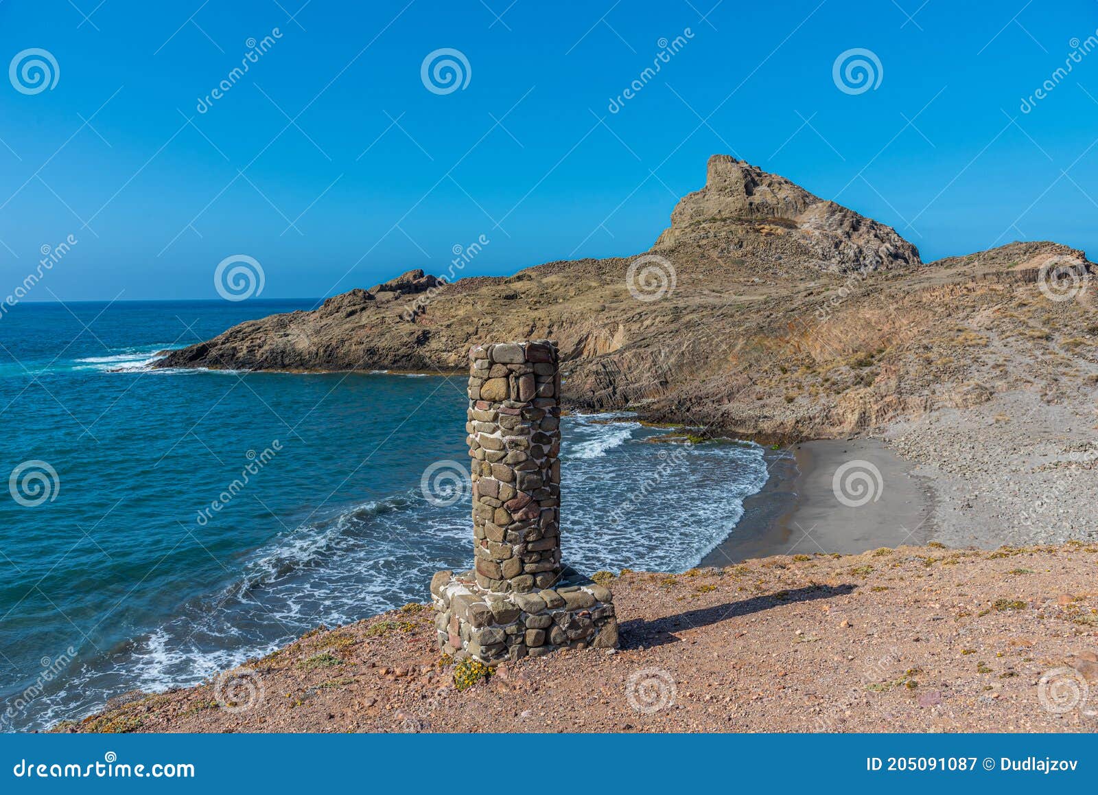 Punta Baja at Cabo De Gata Natural Park in Spain Stock Image - Image of ...