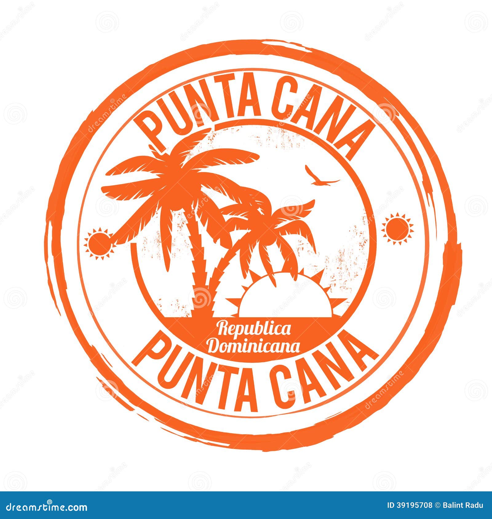Punta Cana stamp stock vector. Illustration of artwork - 39195708