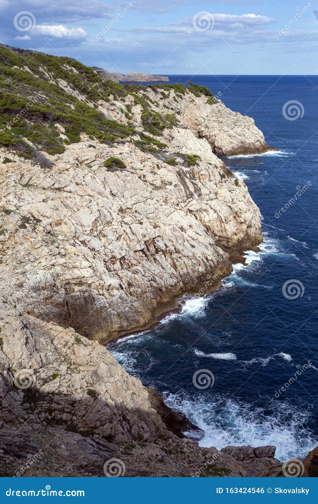 Punta de Capdepera foto de stock. Imagem de europeu - 163424546