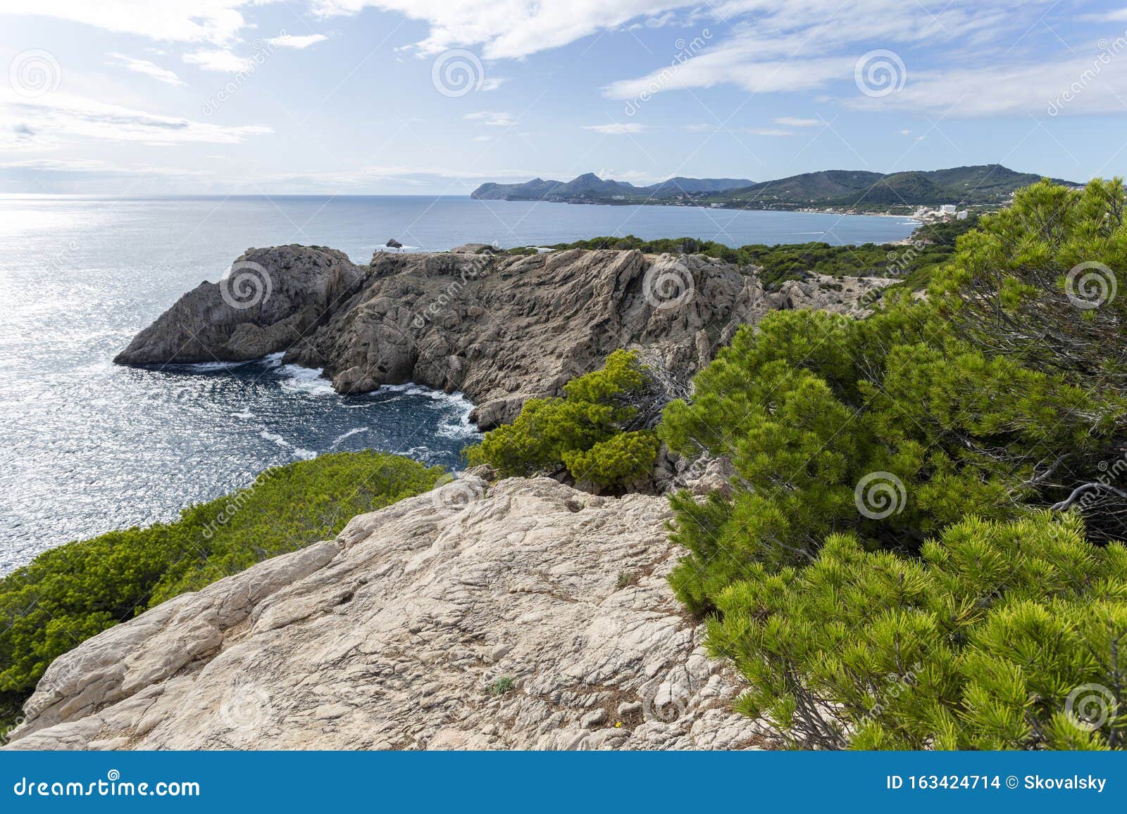 Punta de Capdepera foto de stock. Imagem de montanha - 163424714