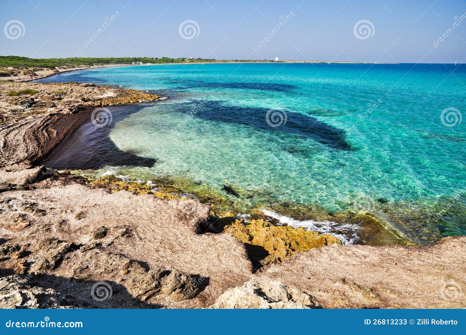 Punta della Suina beach stock image. Image of nature - 26813233